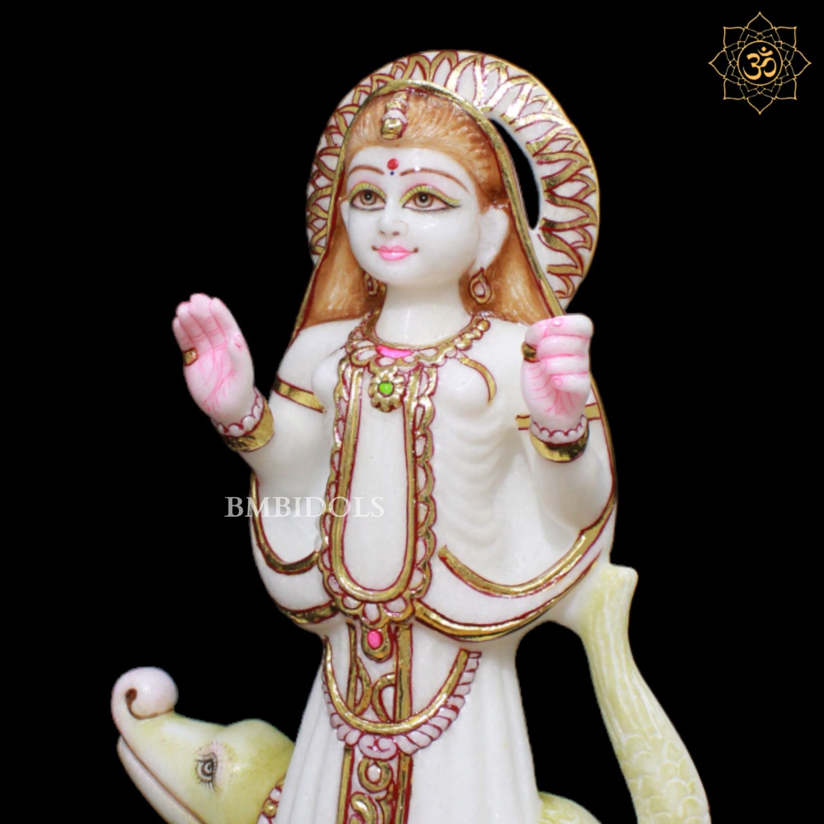Khodiyar Maa Marble Murti in 1feet for Homes and Temples – BMBIDOLS