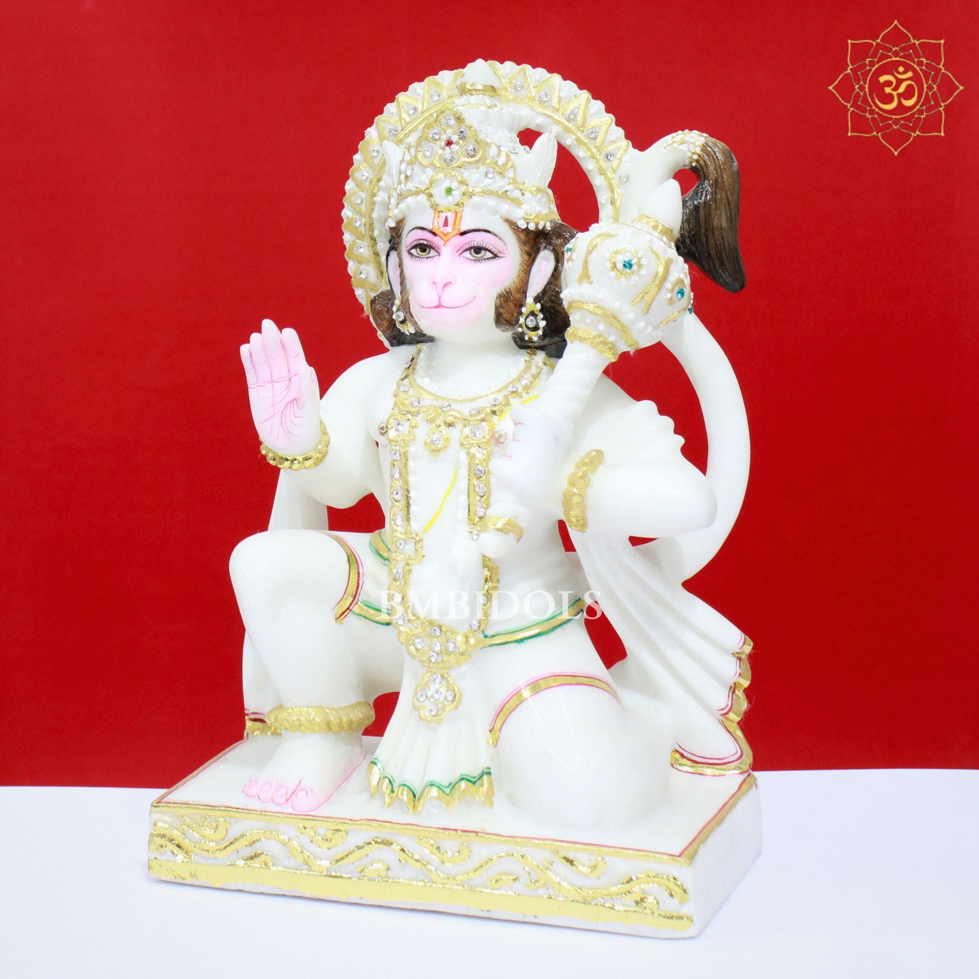 Buy Marble Hanuman Murti, Hanuman Statue for Homes and Temples – BMBIDOLS