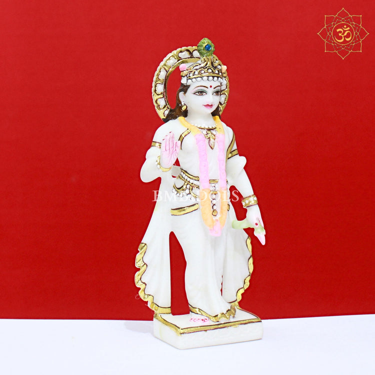 Small Marble Radha Krishna Idol in 9inches for Home Temple – BMBIDOLS