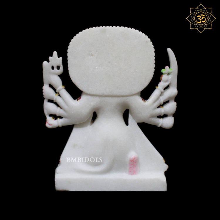 White Marble Panchmukhi Hanuman Murti with 10Hands in 9inches – BMBIDOLS