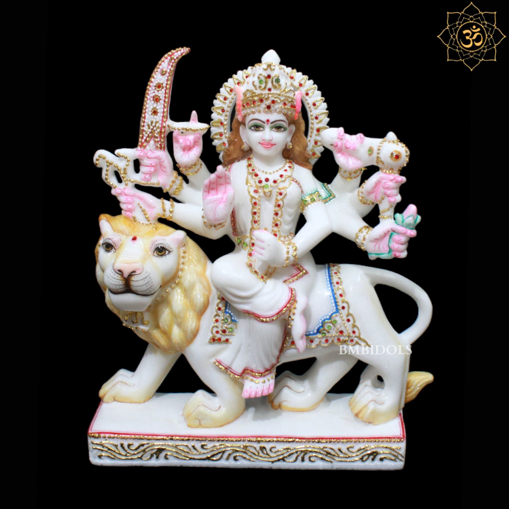 Durga Marble Murti for Homes and Temples in 1feet – BMBIDOLS