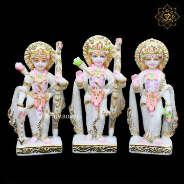 Buy Marble Ram Darbar Murti, Ram Statue for Home and Temples -BMBIDOLS
