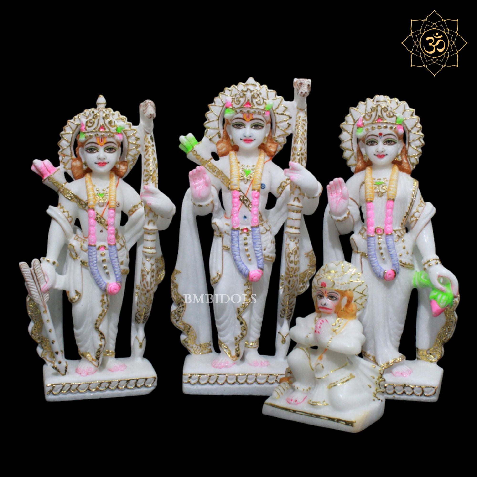 Ram Darbar Marble Murti for Homes and Temples in 1feet – BMBIDOLS