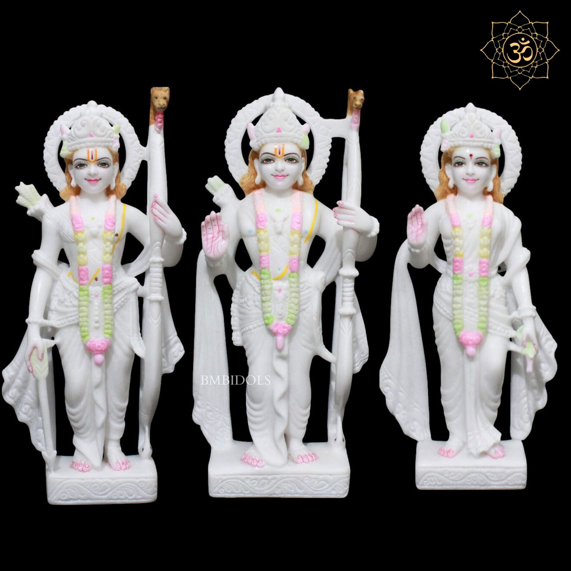 Marble Ram Darbar Murti for Home Mandirs in 15inches – BMBIDOLS