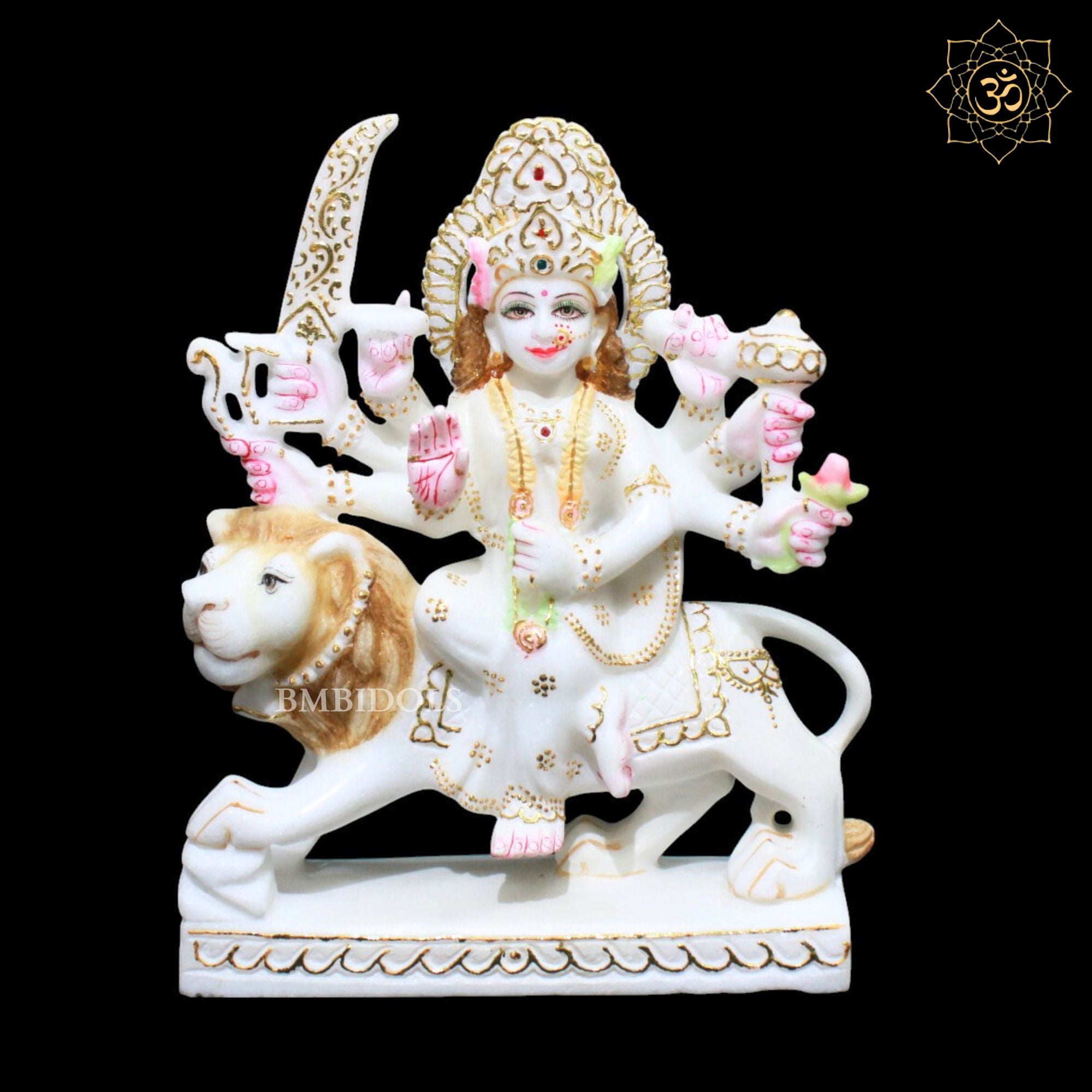 Durga Maa Marble Statue in 10inches in Makrana Marble – BMBIDOLS