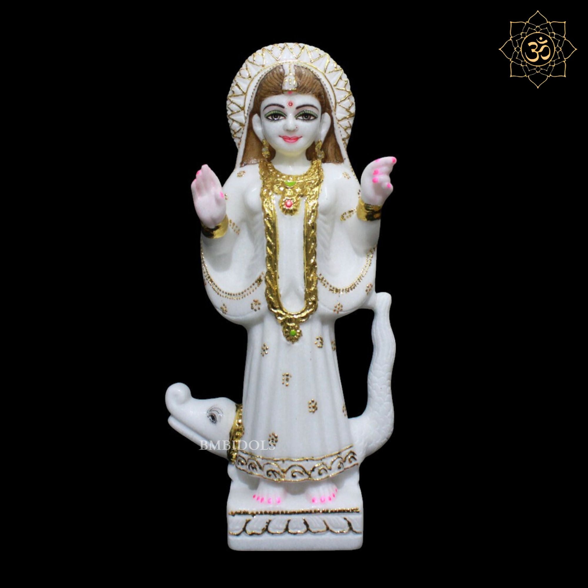 Marble Khodiyar Maa Murti for Homes and Temples in 15inches – BMBIDOLS