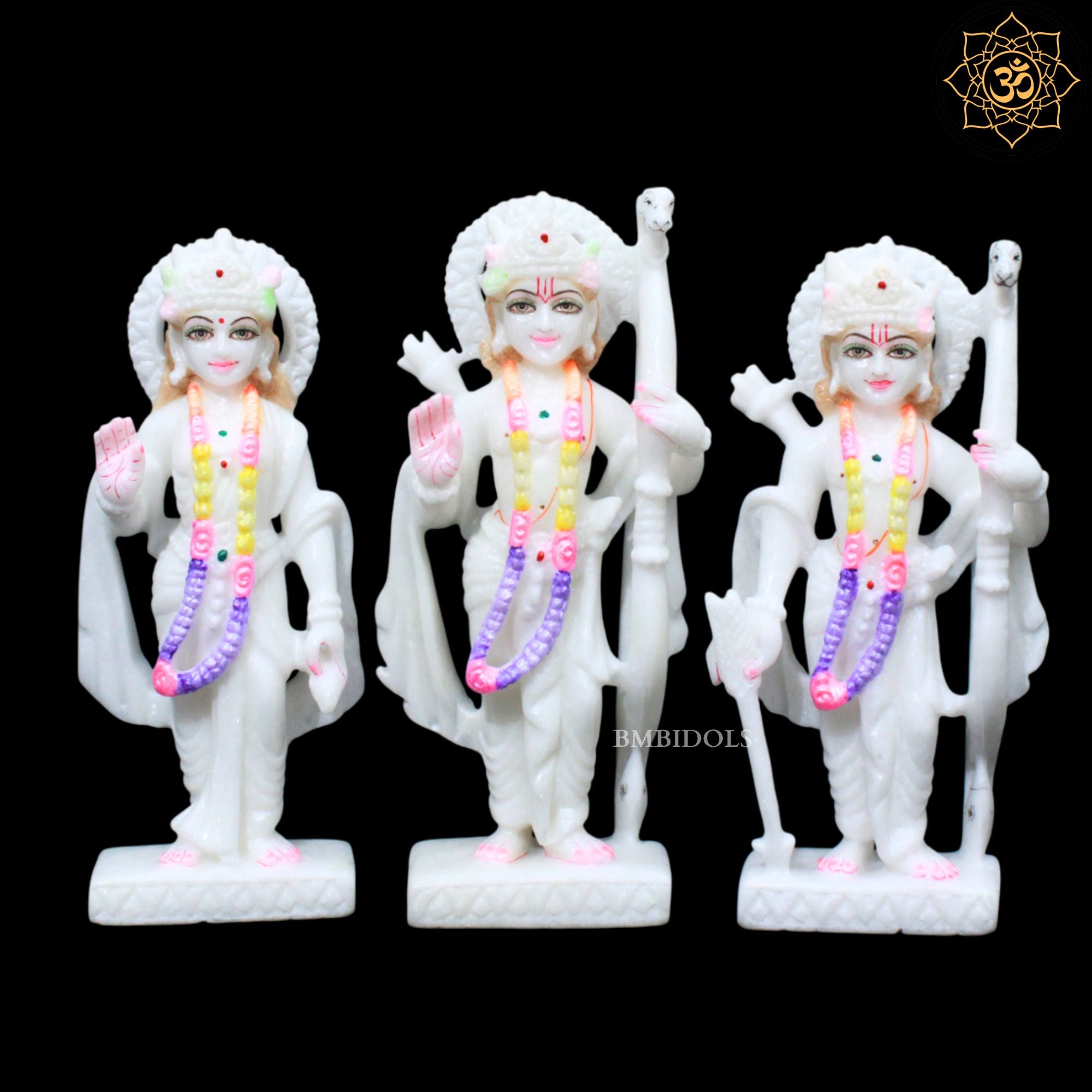 Ram Darbar Marble Murti for Homes and Temples in 9inches – BMBIDOLS