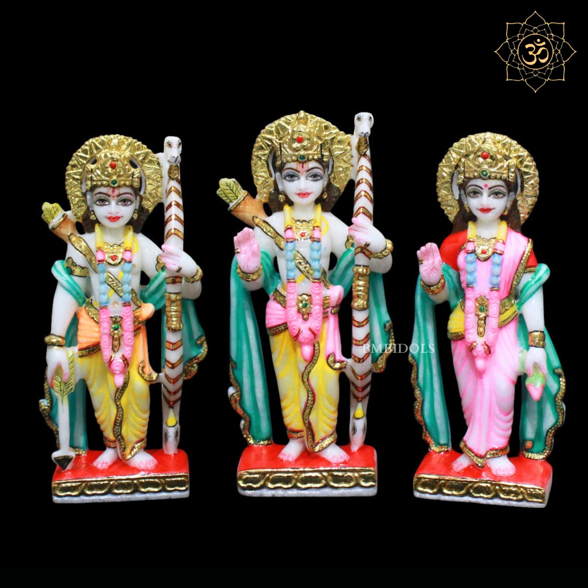 7inch Marble Ram Darbar Murti for Homes and Temples Makrana Marble ...