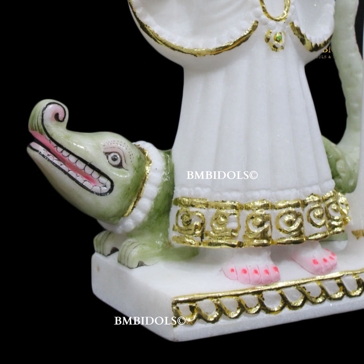 Marble Khodiyar Maa Murti made in Makrana Marble in 12inches – BMBIDOLS