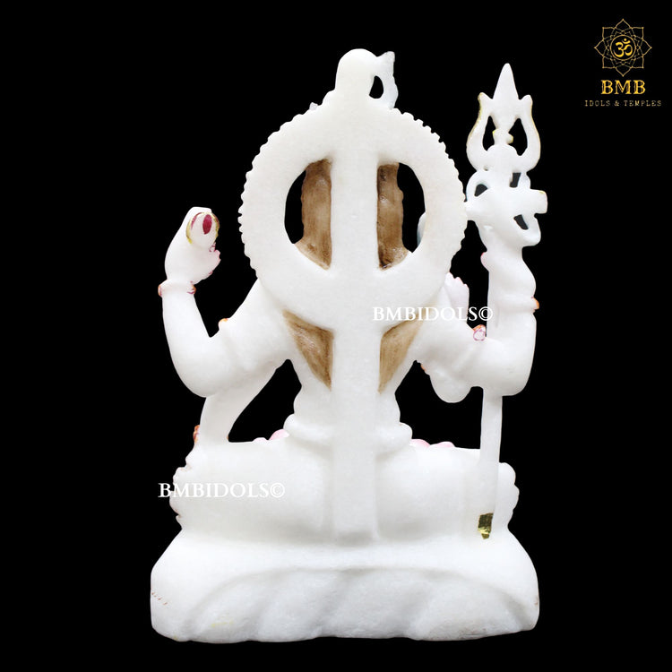 Small Four Hands Marble Shiva Statue in 9inches for Home Temples – BMBIDOLS