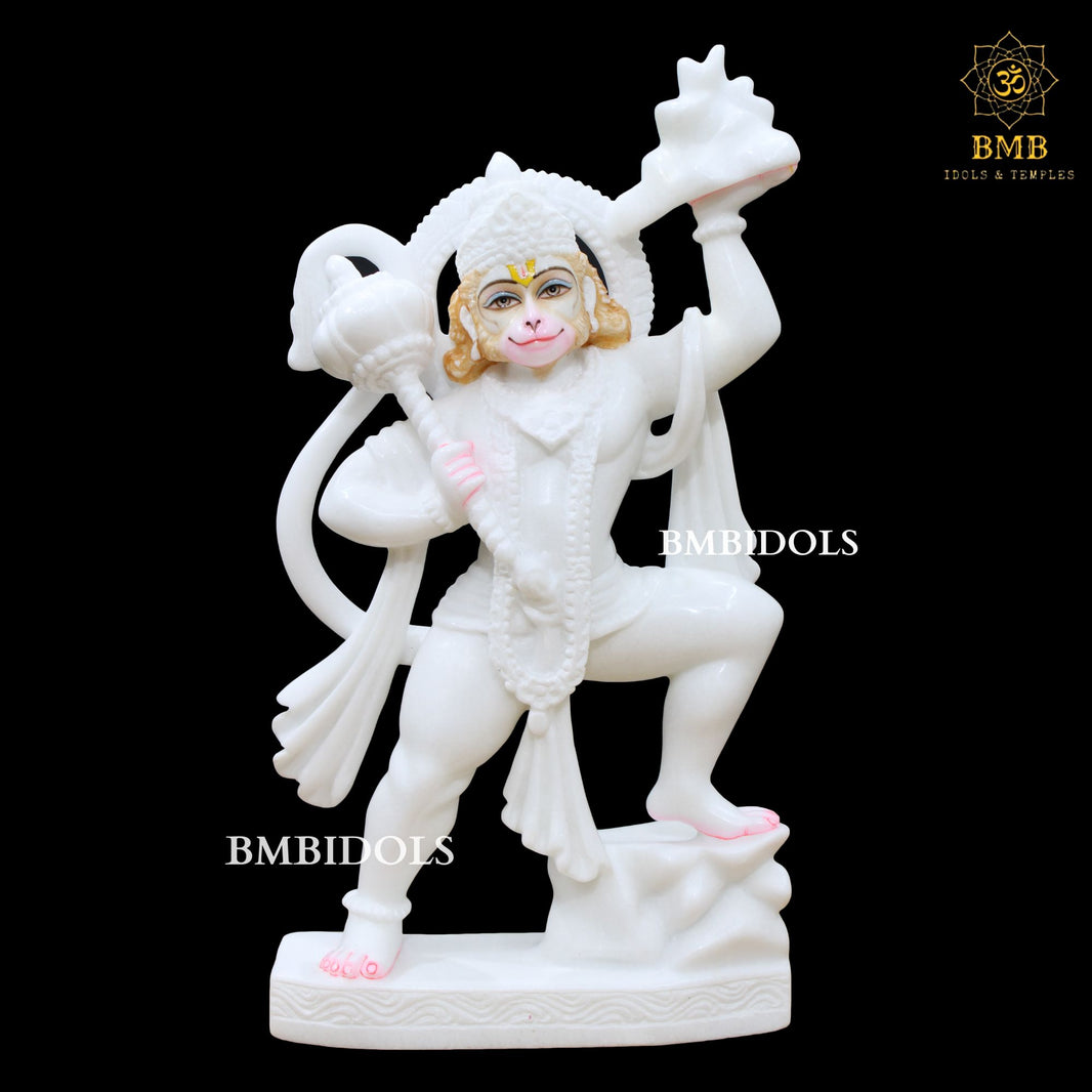 Buy Marble Hanuman Murti, Hanuman Statue for Homes and Temples – BMBIDOLS