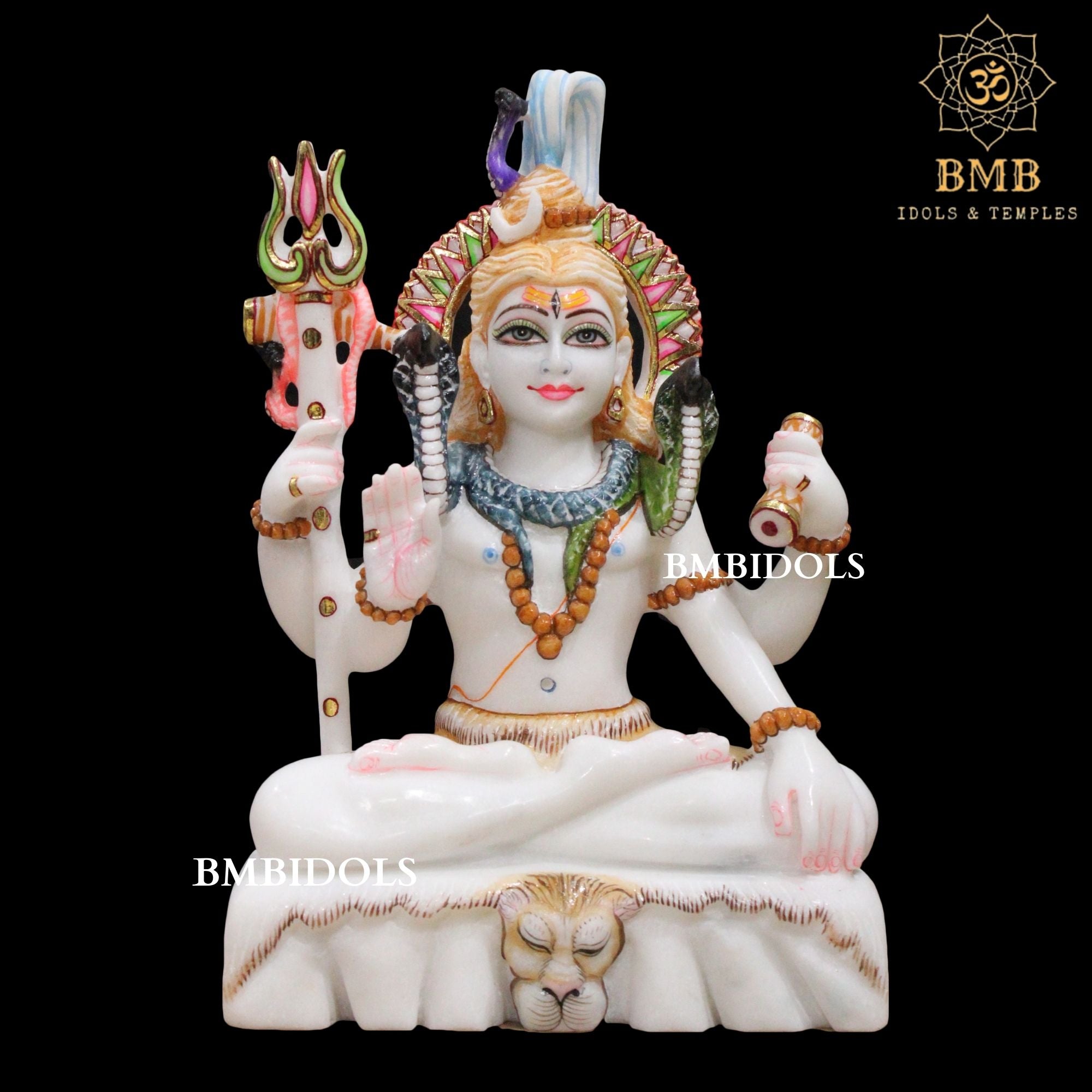 Marble Chakradhari Krishna Statue in 12inches for Homes & Temples ...