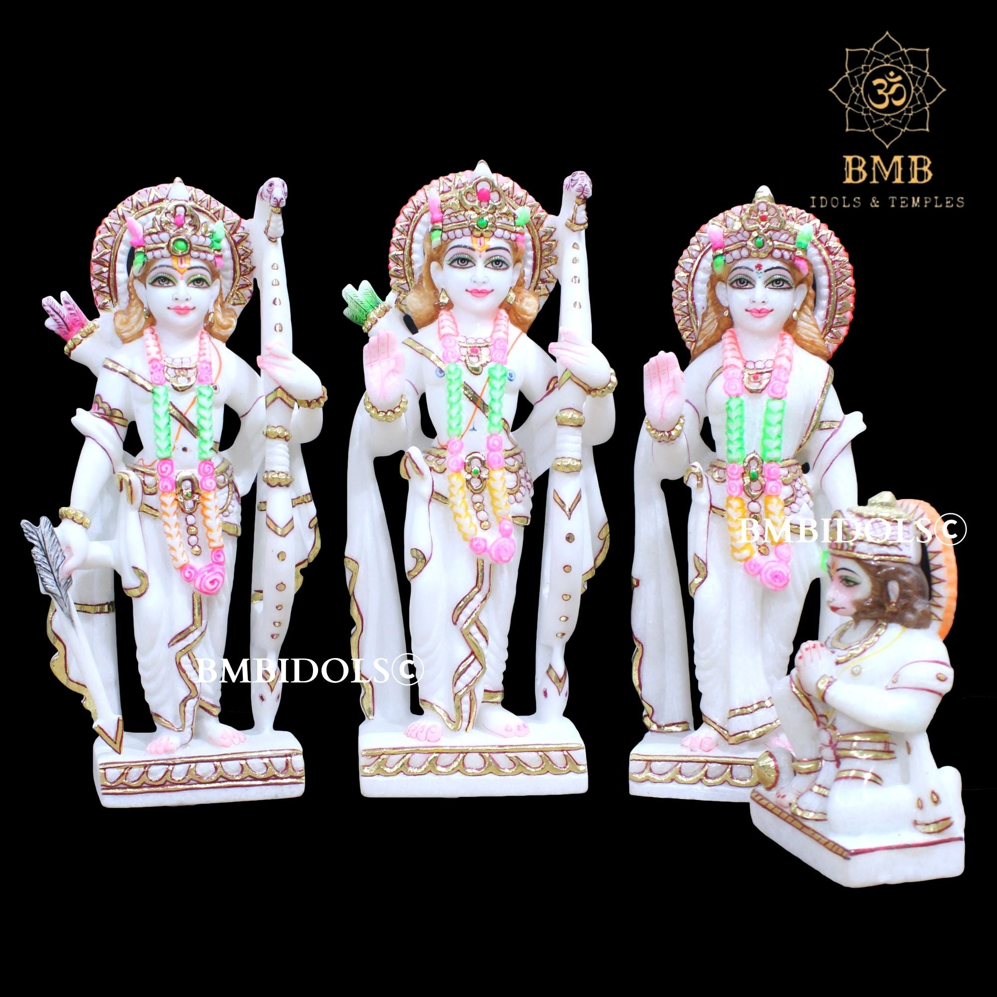 Buy Marble Ram Darbar Murti, Ram Statue for Home and Temples -BMBIDOLS