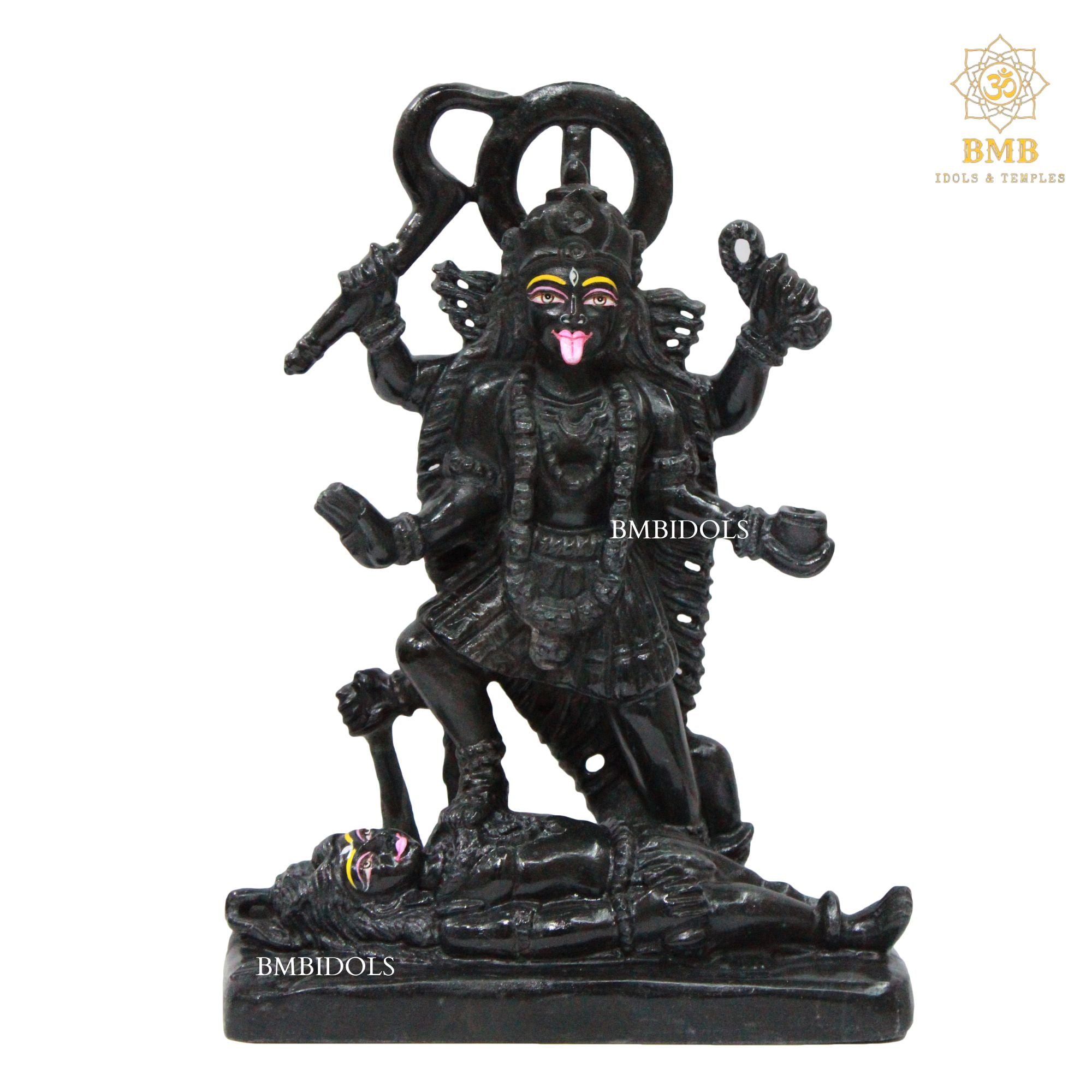 Black Stone Mahakali Statue in 12inches with four Hands – BMBIDOLS
