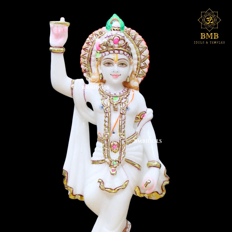 Marble Chakradhari Krishna Statue in 12inches for Homes & Temples ...