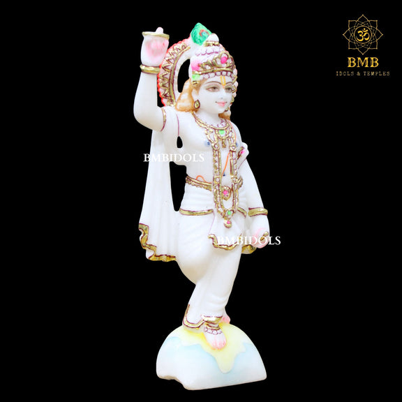Marble Chakradhari Krishna Statue in 12inches for Homes & Temples ...